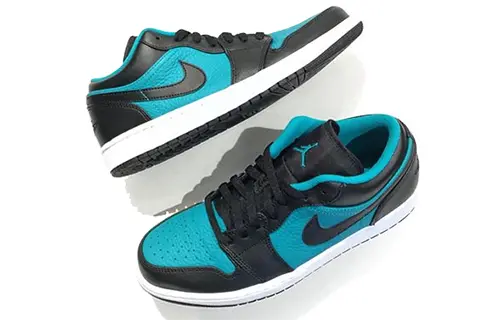 JORDAN 1 Retro Low Sneakers - Black/blue