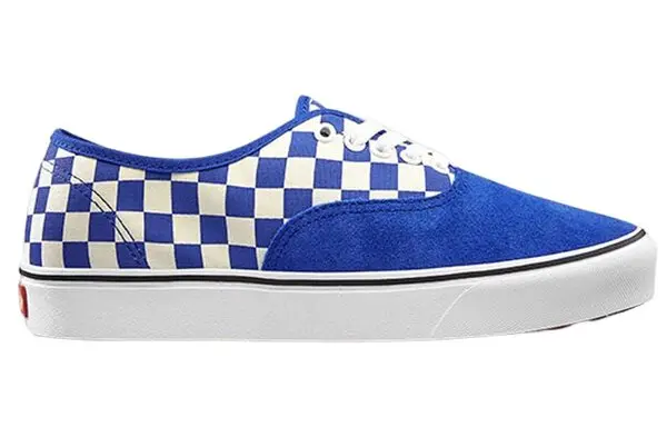 VANS Comfycush Authentic Checkerboard Sneakers - Blue