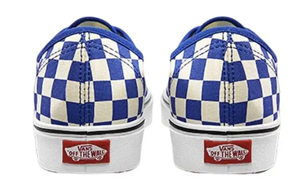 VANS Comfycush Authentic Checkerboard Sneakers - Blue