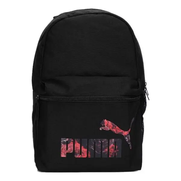 PUMA Floral Backpack - Black/red