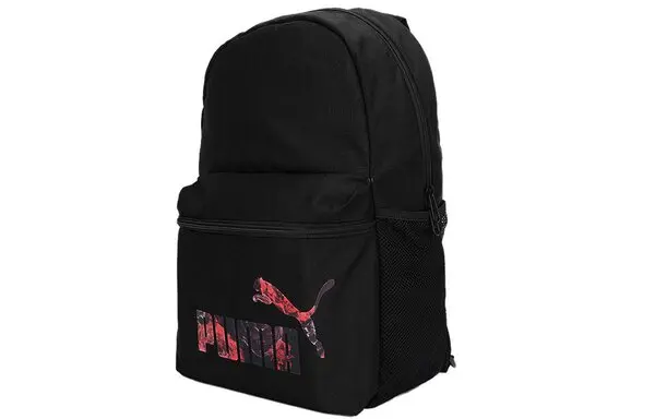PUMA Floral Backpack - Black/red