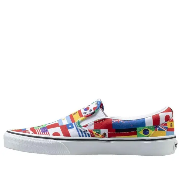 VANS Slip-on Sneakers With International Flag Print - Multi-color