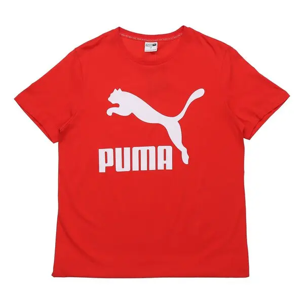 PUMA Classics Logo Short Sleeve Tee - Red