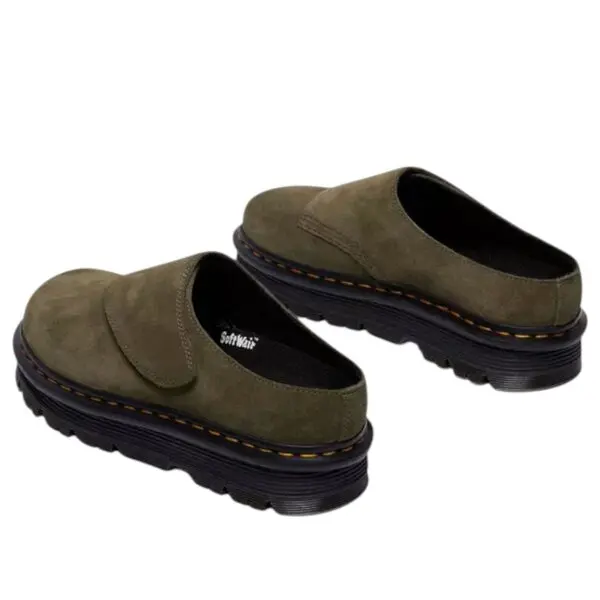 Dr. Martens Zebzag Anywair Mules - Olive