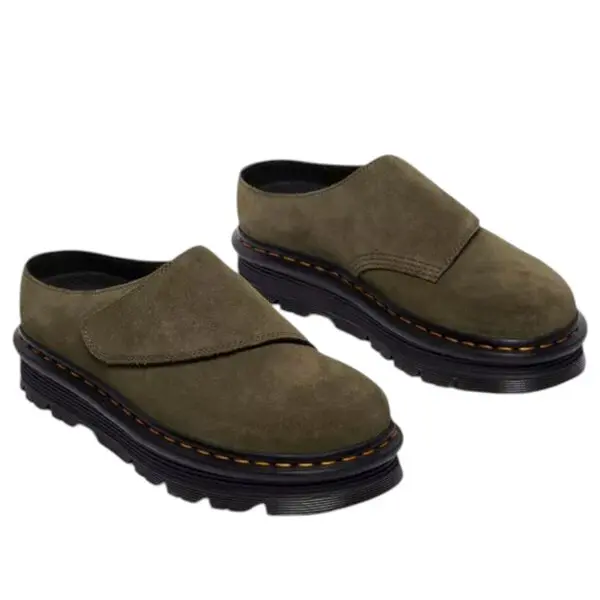 Dr. Martens Zebzag Anywair Mules - Olive
