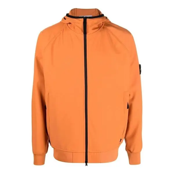Stone Island Light Soft Shell-r Hooded Jacket