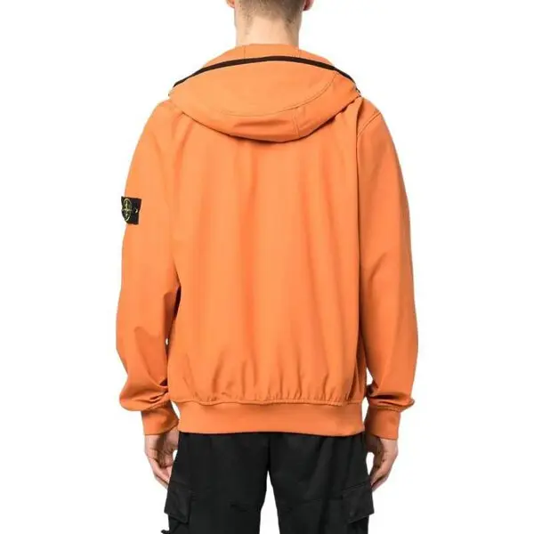 Stone Island Light Soft Shell-r Hooded Jacket