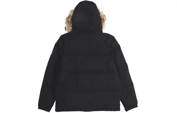 Adidas Down Puffa 3-stripes Parka With Fur Trimmed Hood