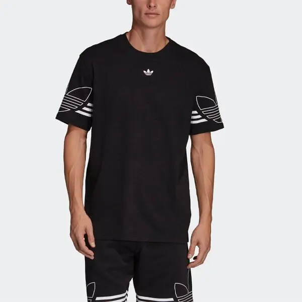 Adidas Originals Outline Tee Round Neck Short Sleeve