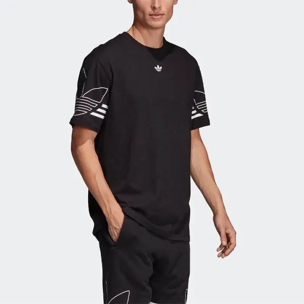 Adidas Originals Outline Tee Round Neck Short Sleeve