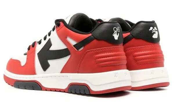 Off-White Out Of Office Low Top Sneakers - Red/white/black