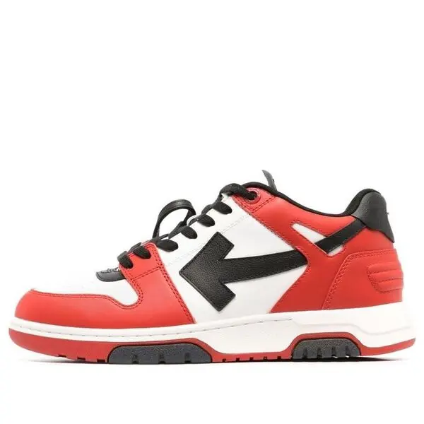 Off-White Out Of Office Low Top Sneakers - Red/white/black