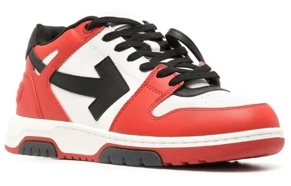 Off-White Out Of Office Low Top Sneakers - Red/white/black