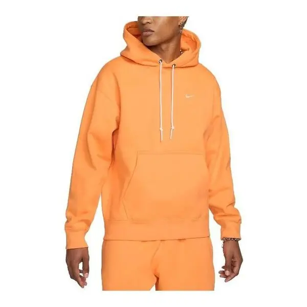 Nike Solo Swoosh Fleece Hoodie - Orange