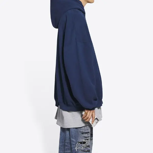 Balenciaga Pride Boxy Fit Hoodie - Navy