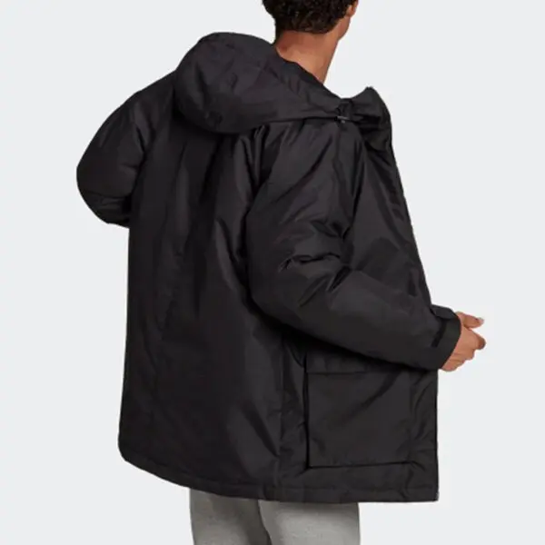 Adidas Logo Down Jacket With Multiple Pockets