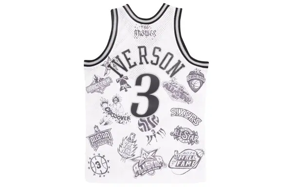 Mitchell & Ness Nba Ai World Tour Swingman Philadelphia 76ers Jersey White - None