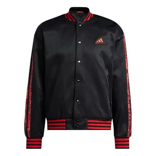 Adidas Mic Dame Jacket Lillard Basketball Sports Baseball Black - Multi-color