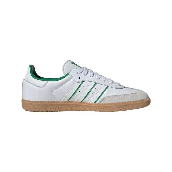 Adidas Samba Og "crystal White Green" Sneakers - Cloud White/crystal White/green