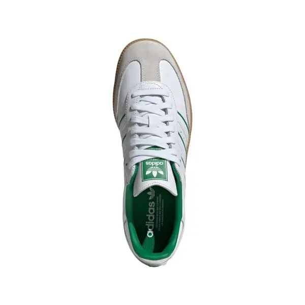 Adidas Samba Og "crystal White Green" Sneakers - Cloud White/crystal White/green