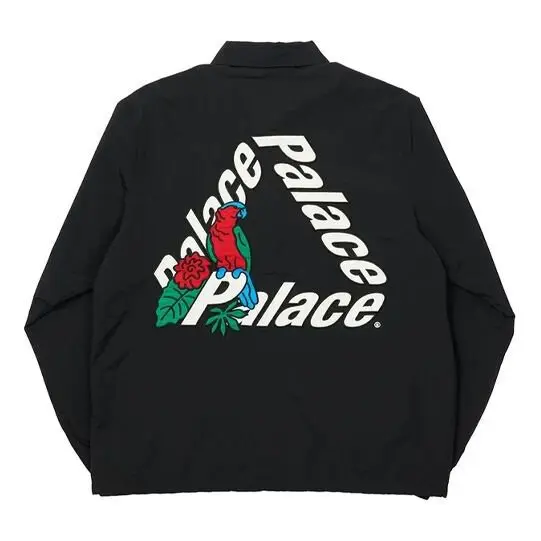 PALACE Embroidered Logo Coach Jacket - Black