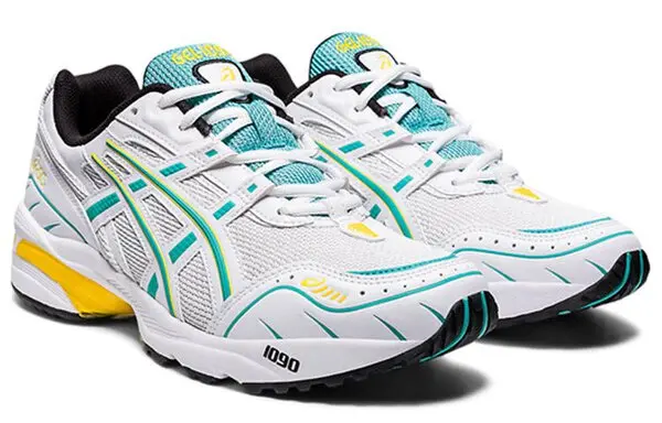 Asics Gel-1090 Athletic Sneakers - White/blue/yellow