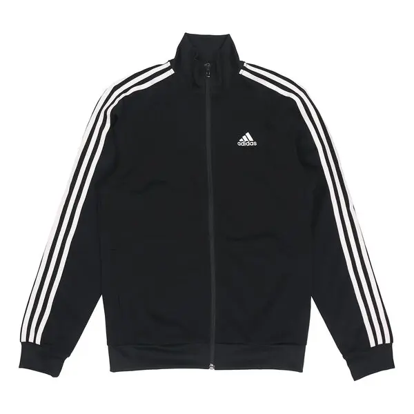 Adidas Logo Alphabet Printing Side Stripe Track Jacket