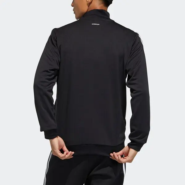 Adidas Logo Alphabet Printing Side Stripe Track Jacket