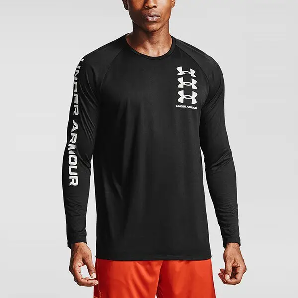 Under Armour Long Sleeve Shirt With Triple Logo Detail