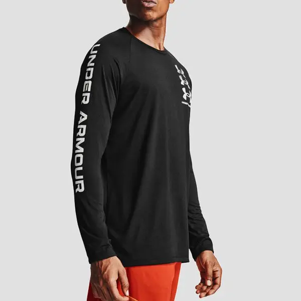 Under Armour Long Sleeve Shirt With Triple Logo Detail