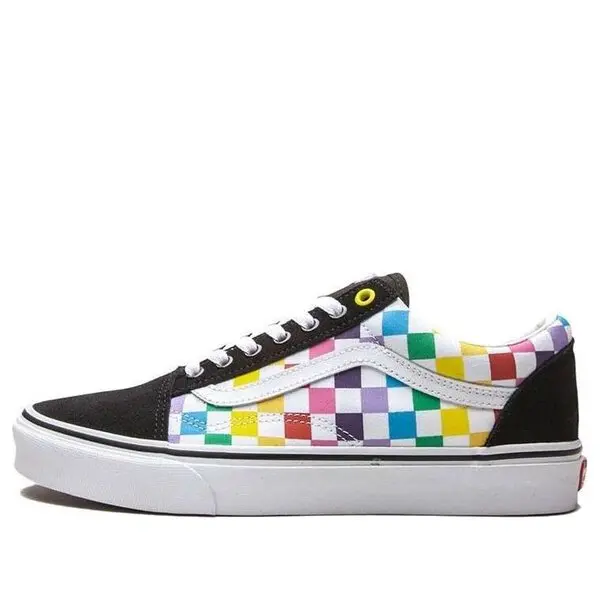 VANS Old Skool Rainbow Checkerboard Sneakers - Multi-color