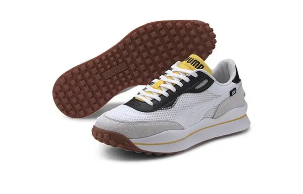 PUMA Style Rider "warm Texture" Sneakers - White/gray/black