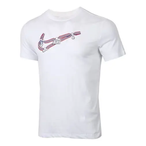 Nike Dri-fit Swoosh Graphic T-shirt - White