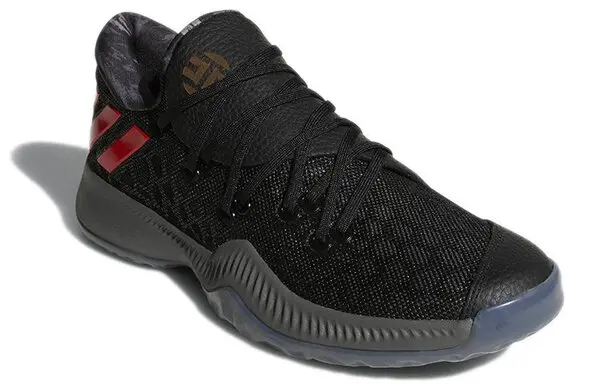 Adidas Harden B/ Low Top Athletic Sneakers - Black/red