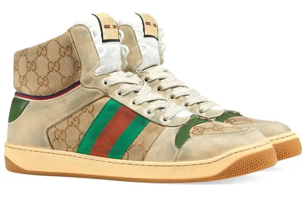 Gucci Screener Gg High Top Sneakers