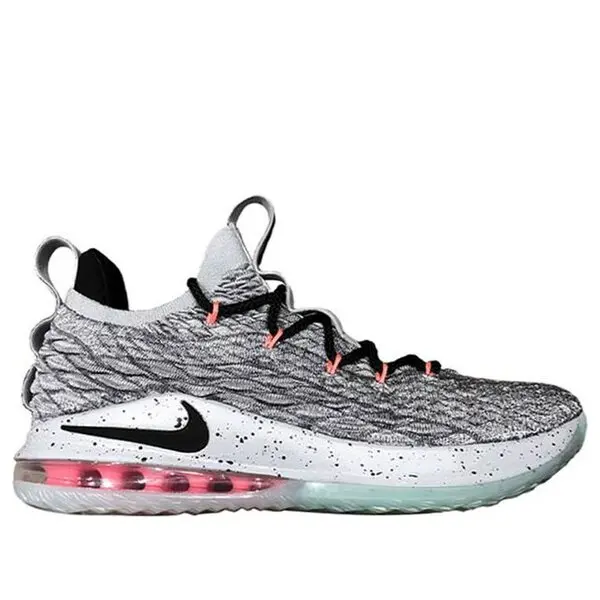 Nike Lebron 15 Low Ep Athletic Sneakers - Grey/pink