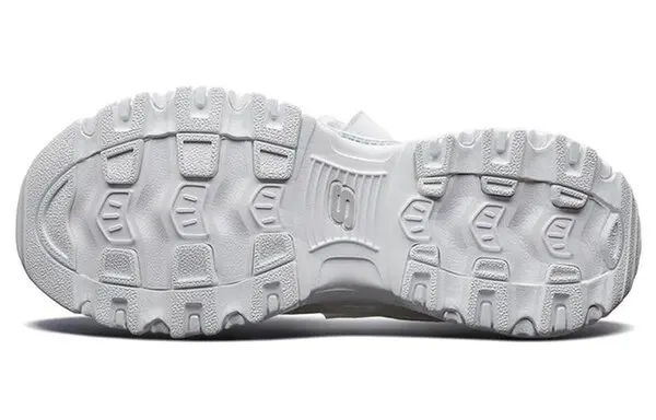 Sketchers D'lites 1.0 Gs Sneakers With Bow Detailing - White
