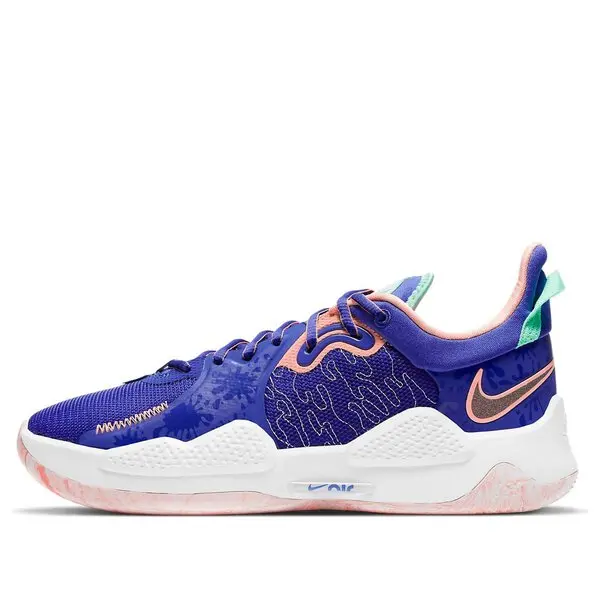 Nike Pg 5 'la Drip' Basketball Sneakers - Blue/pink