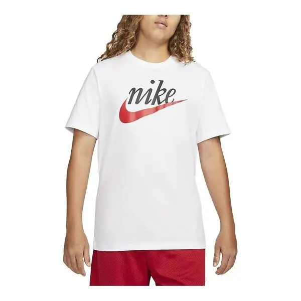 Nike T-shirt 'white Black - White/black/red