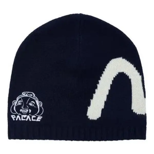 PALACE X Evisu Seagull Godhead Beanie - White