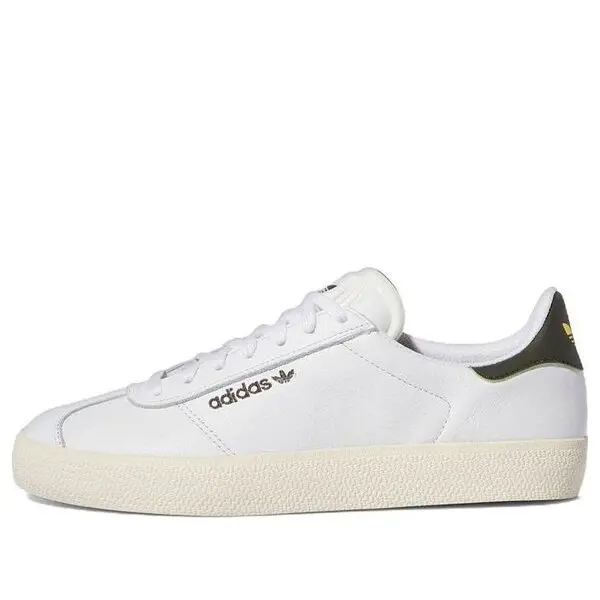 Adidas Gazelle Adv Low Top Sneakers - White/olive