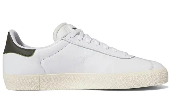Adidas Gazelle Adv Low Top Sneakers - White/olive