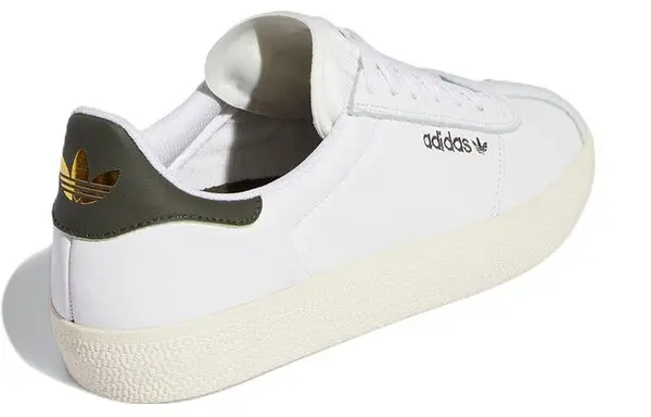 Adidas Gazelle Adv Low Top Sneakers - White/olive
