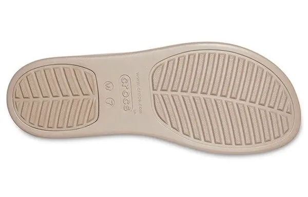 CROCS Brooklyn Lightweight Wedge Sandals - Gray