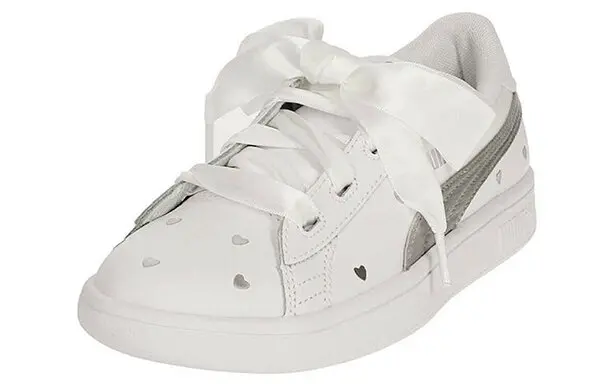 PUMA Smash V2 Ribbon Retro Low Top Sneakers - White