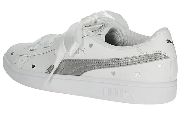 PUMA Smash V2 Ribbon Retro Low Top Sneakers - White