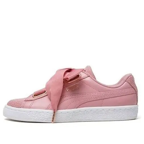 PUMA Basket Heart Woven Rose Sneakers - Pink