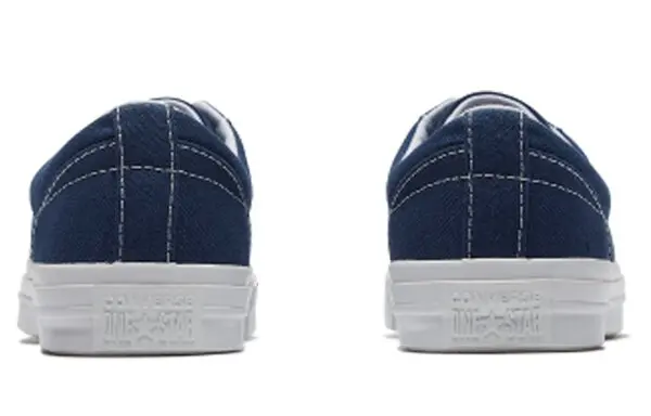 CONVERSE One Star Navy Zipper Low Top Sneakers
