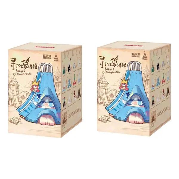 POP MART 1001moons Where's The Elephant Slide Figure Sealed Case - Multi-color