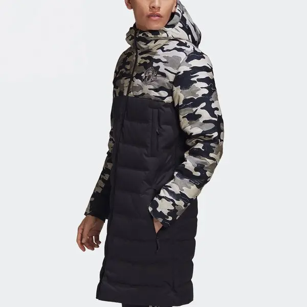 Adidas Manchester United Hooded Camouflage Down Jacket